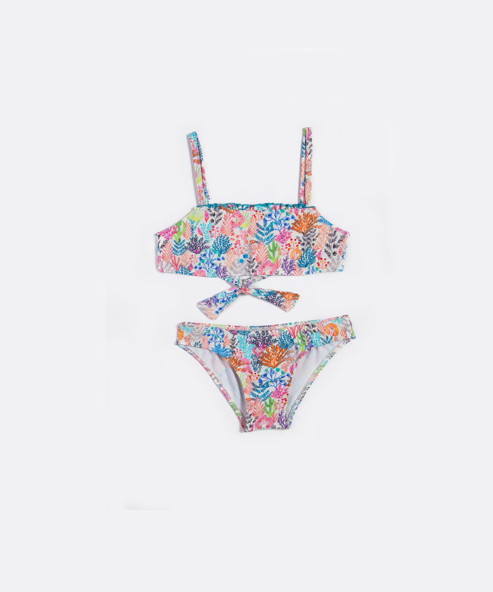 Bikini niña colección Bosque encantado, de Munsuri Beachwear, con ...