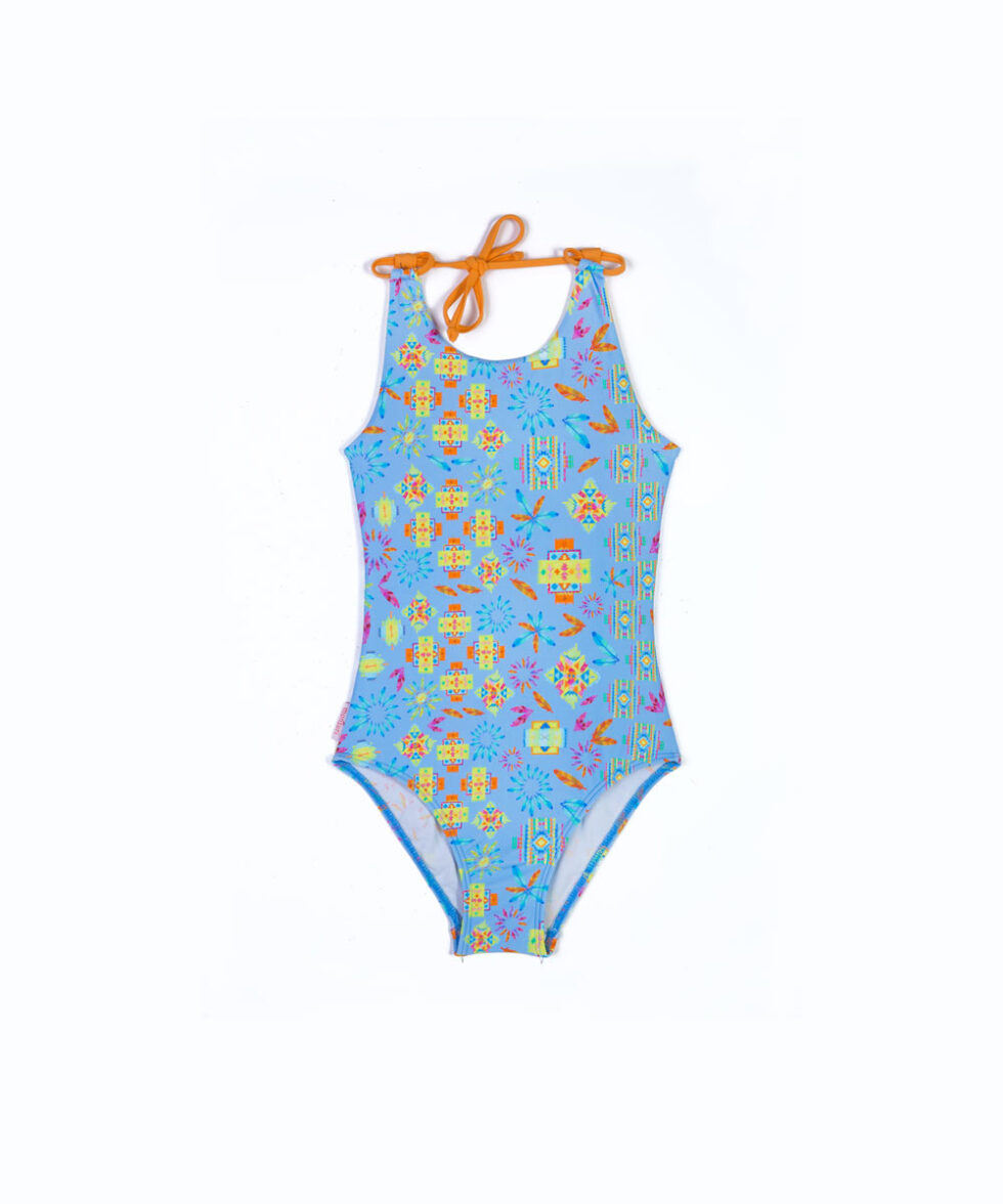 Bañador niña colección Tahoe, con estampados de ilustración exclusivo ...