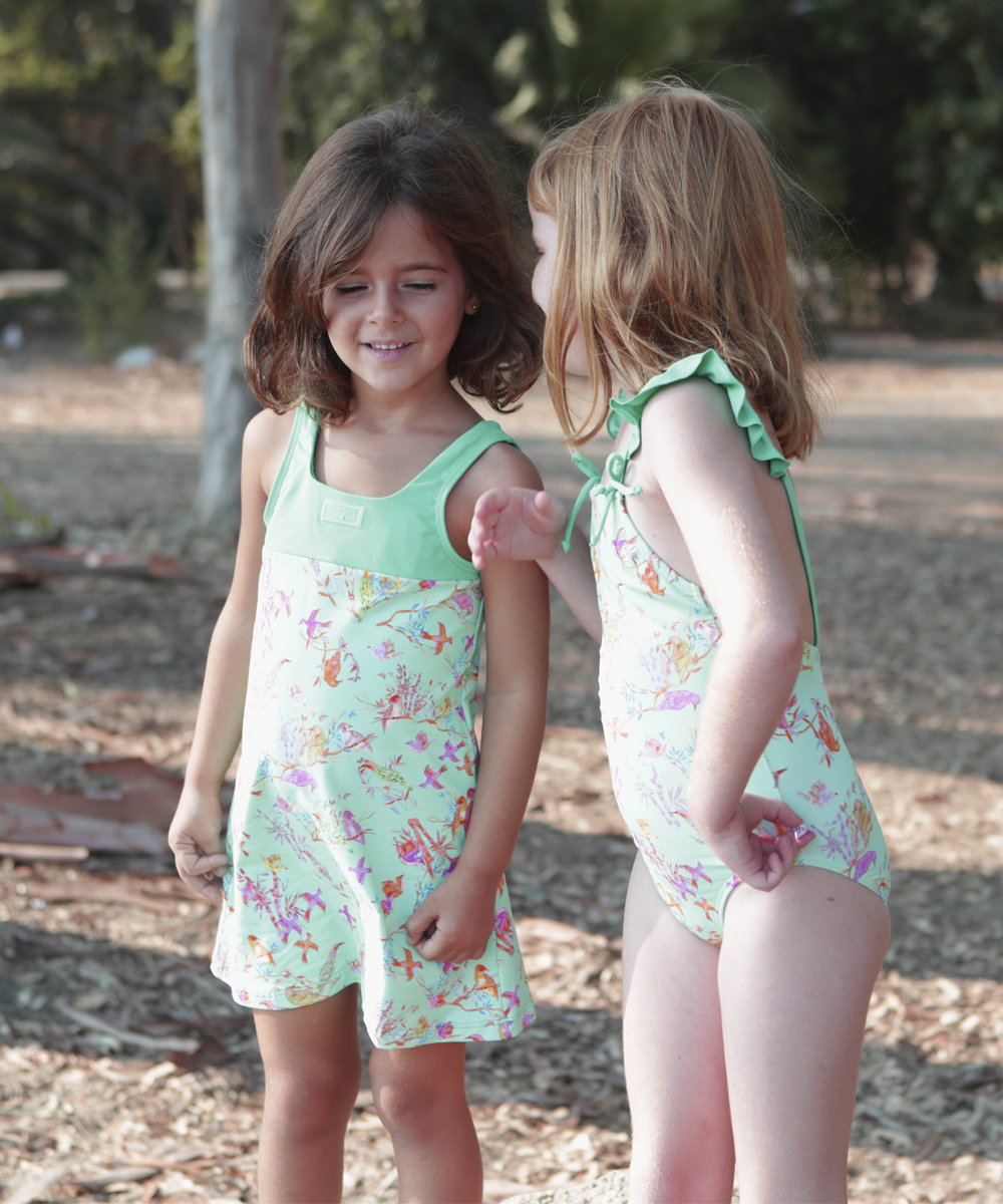 Culetín niña estampado colección Hawaii, estampado exclusivo Munsuri